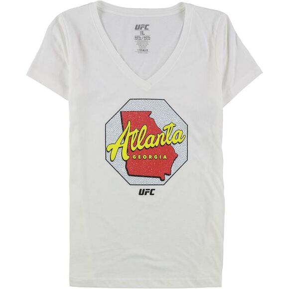 UFC | Tops | Ufc Womens Atlanta Georga Graphic Tshirt White M | Poshmark